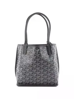 Goyard Anjou Reversible Tote Coated Canvas Mini Satchel - Grey