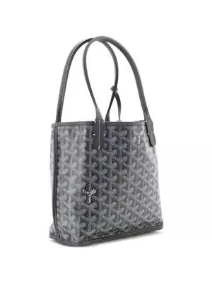 Goyard Anjou Reversible Tote Coated Canvas Mini Satchel - Grey