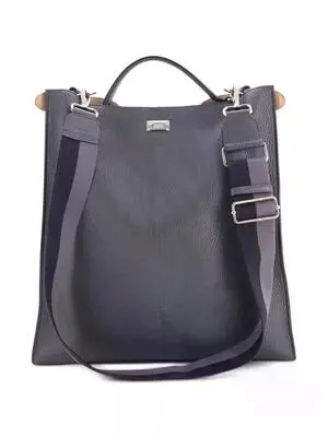 Fendi Peekaboo X-lite Fit Leather Satchel - Grey