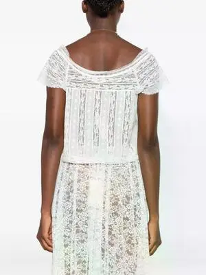 DÔEN Greta Lace Trimmed Top