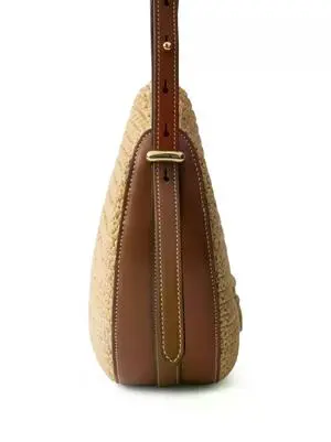 Prada Arqué Crochet Shoulder Bag - Neutrals