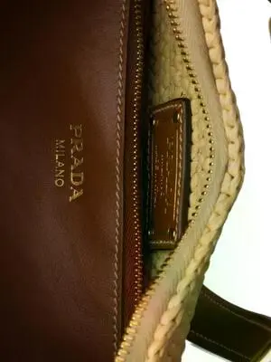 Prada Arqué Crochet Shoulder Bag - Neutrals