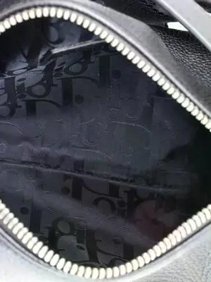 Dior Embroidered Leather Messenger Bag