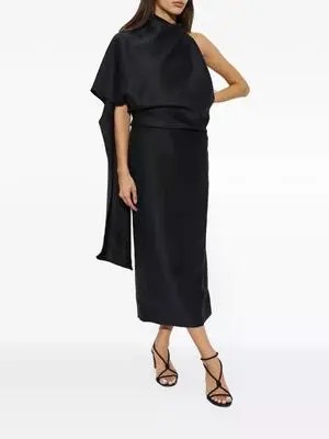 RÓHE Open-back Draped Midi Dress