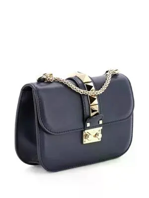 Valentino Garavani Glam Lock Leather Small Shoulder Bag