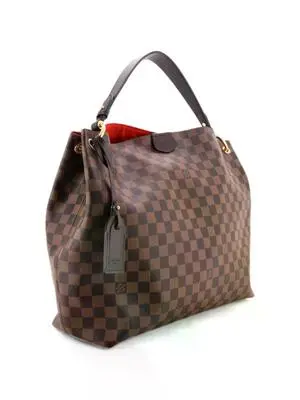LOUIS VUITTON Damier Mm Hobo Bag - Brown