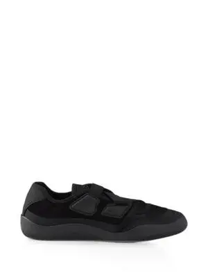 Prada Speedrock Technical Mesh And Leather Sneakers - Black