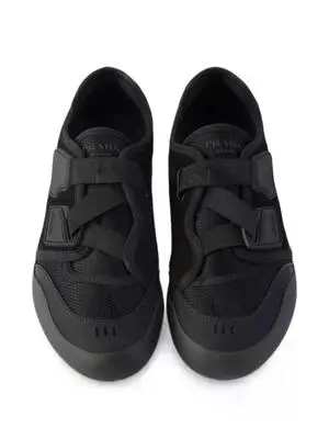 Prada Speedrock Technical Mesh And Leather Sneakers