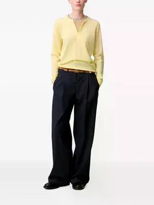 Claudie Pierlot Layered Collar Wool Jumper