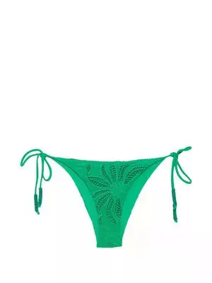 Farm Rio Beaded Cut-out Bikini Bottoms - Green