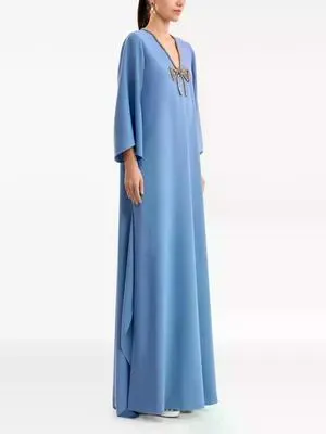 GEMY MAALOUF Beaded-bow Kaftan