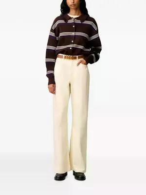 Claudie Pierlot Striped Cardigan - Brown