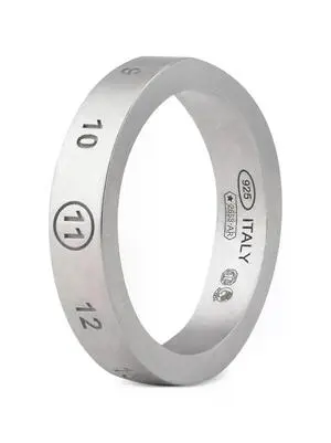 MAISON MARGIELA Numeric Logo-engraved Ring - Silver