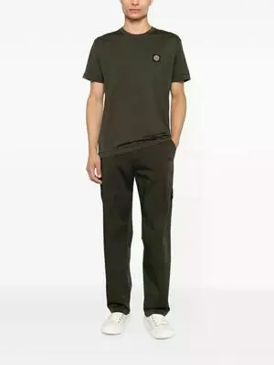 Stone Island Logo-patch Short-sleeve T-shirt - Green