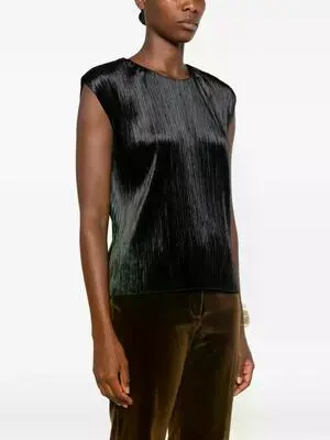 FORTE_FORTE Plissé-effect Sleeveless Top