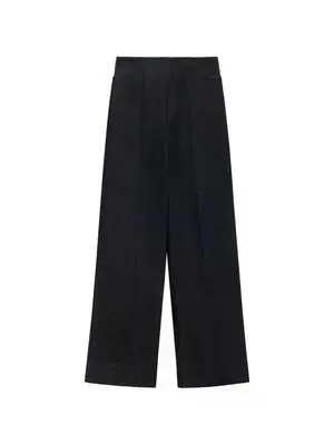 Marni Raw-unwashed Vertical-stitch Jeans - Blue