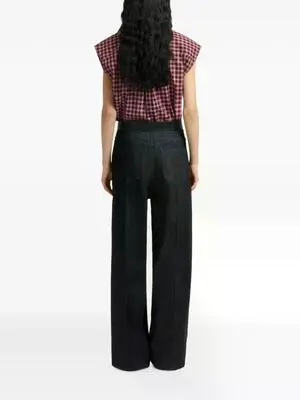 Marni Raw Unwashed Vertical Stitch Jeans