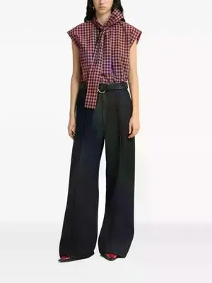 Marni Raw Unwashed Vertical Stitch Jeans - Blue
