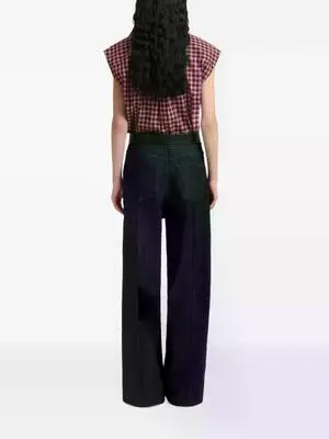 Marni Raw Unwashed Vertical Stitch Jeans
