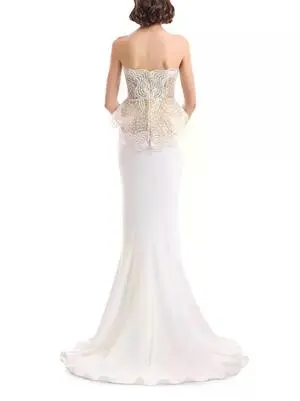 GEMY MAALOUF Embroidered Strapless Corset
