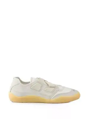 Prada Speedrock Technical Mesh And Leather Sneakers - Neutrals