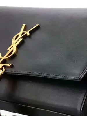 Saint Laurent Classic Monogram Tassel Leather Medium Crossbody Bag