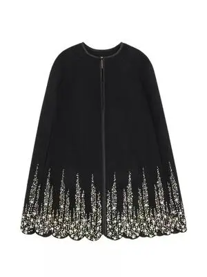 Valentino Garavani Embroidered Compact Drap Cape