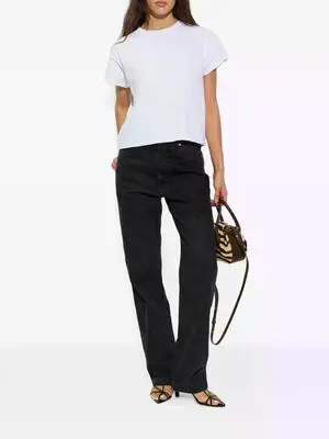 Rag & Bone Striped Long Sleeve Polo Shirt - White
