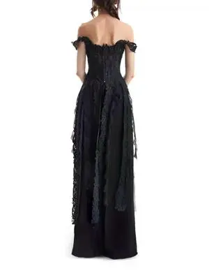 GEMY MAALOUF Off-shoulder Embroidered Top