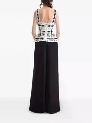 GEMY MAALOUF Ribbon-detail Peplum Corset