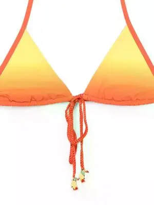 Christopher Esber Gradient-effect Charm-detail Bikini Top