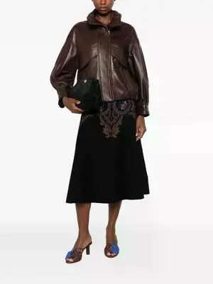 Etro Paisley-pattern A-line Midi Skirt