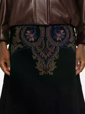Etro Paisley-pattern A-line Midi Skirt