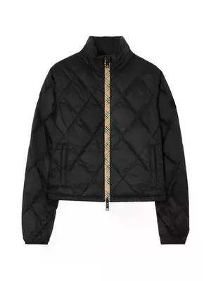 Burberry Bramford Quilted Nylon Jacket With House Check Taping