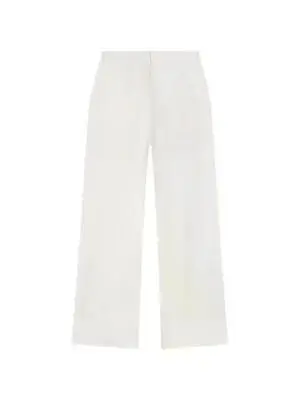 RETORI Retro Gabardine Straight-leg Trousers