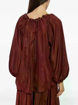 Zimmermann Aster Gathered Bead Blouse
