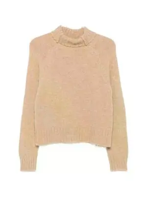 JUCCA Roll-neck Raglan-sleeve Sweater - Neutrals