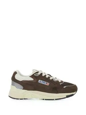 AUTRY Hyperway Suede-panelled Sneakers - Brown