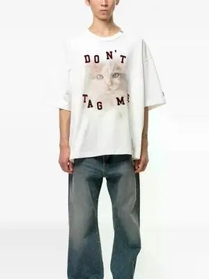Mihara Yasuhiro Cat-printed T-shirt