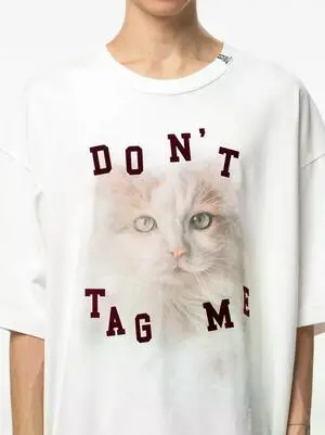 Mihara Yasuhiro Cat-printed T-shirt