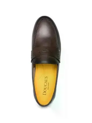 DOUCAL'S Penny-slot Leather Loafers