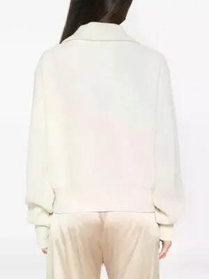 JUCCA Ribbed Knit Zip-up Cardigan