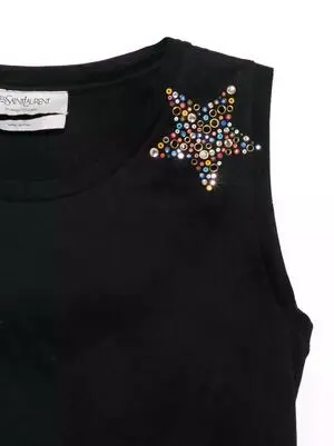 Saint Laurent Star Embellishment Tank Top