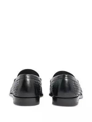 Dsquared2 Woven Leather Loafers