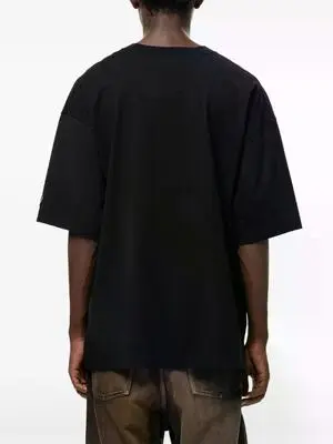 Mihara Yasuhiro Don't Tag Me. Flocky-print T-shirt - Black