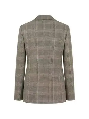 Patrizia Pepe Double-breasted Check Blazer