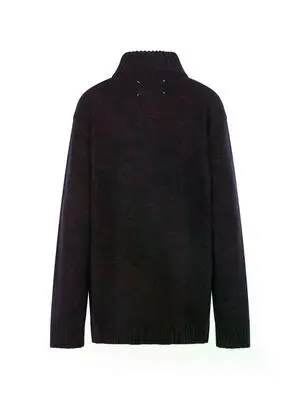 MAISON MARGIELA Half-zip Knitted Sweater - Red