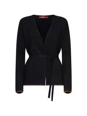 Max Mara Mstdente Belted V-neck Cardigan