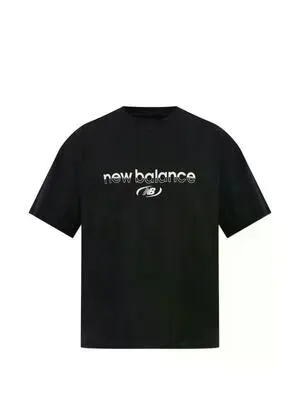 NEW BALANCE Logo-print T-shirt - Black