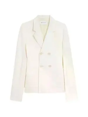 AMI Paris Double-breasted Peak-lapel Blazer - Neutrals